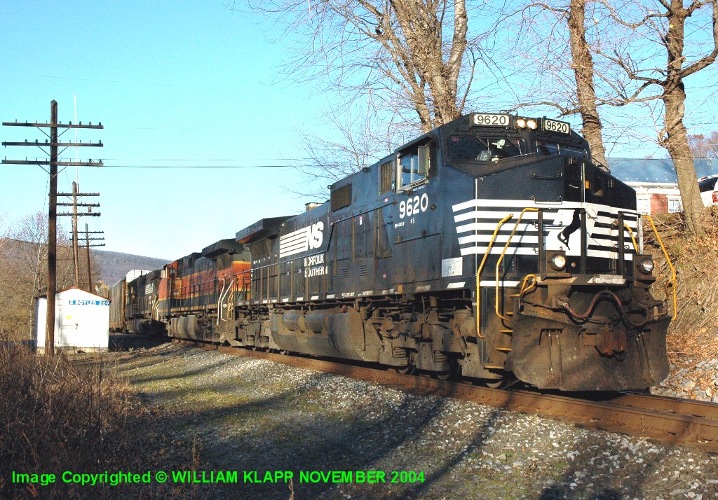 NS 11R NS 9620 , BNSF 973